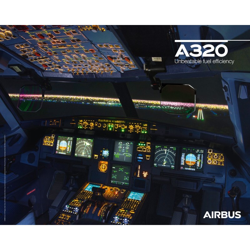 Airbus A320 NEO COCKPIT Airbus A320NEO cockpit poster