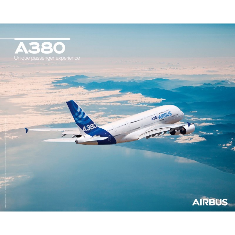 Airbus A380 FLIGHT Airbus A380 poster flight view