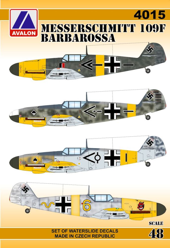Avalon Decals 4015 Messerschmitt Bf 109F 'Barbarossa'