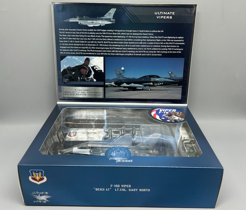 Calibre Wings CA721604 F16D USAF 90-0778/SW 19FS Claws "Mig