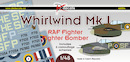 DK decals DK48054 Westland Whirlwind MK1, RAF Fighter Bomber (6 c