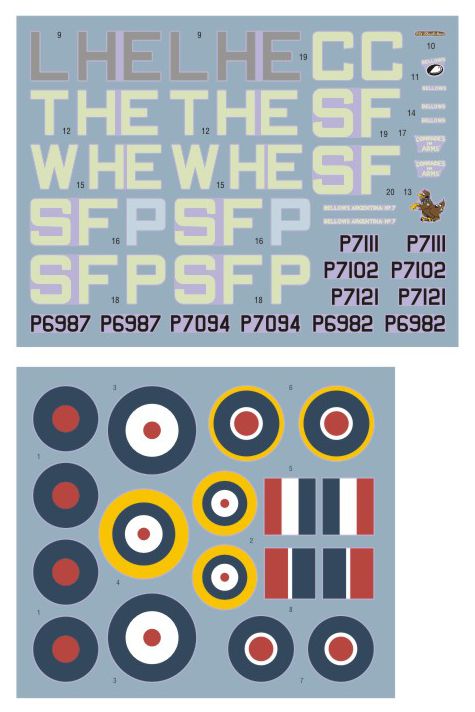 DK decals DK48054 Westland Whirlwind MK1, RAF Fighter Bomber (6 c DK decals DK48054 Westland Whirlwind MK1, RAF Fighter Bomber (6 c