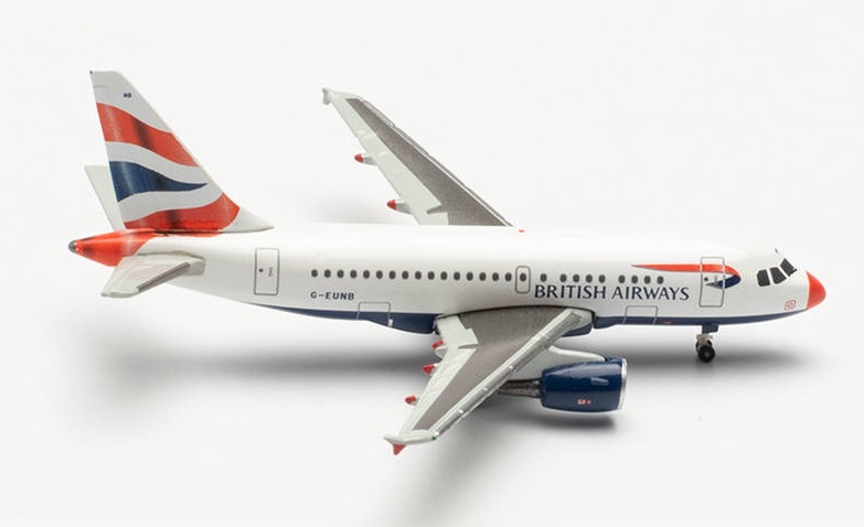 Herpa Wings 535786 Airbus A318 British Airways Flying Start G-EUN