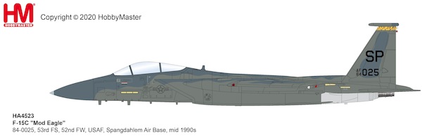Hobbymaster HA4532 McDonnell Douglas F15C "Mod Eagle" 84-0025/SP,
