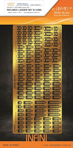 Infini Models IMP-35002R1 WW2 US Navy Inclined Ladder Set B