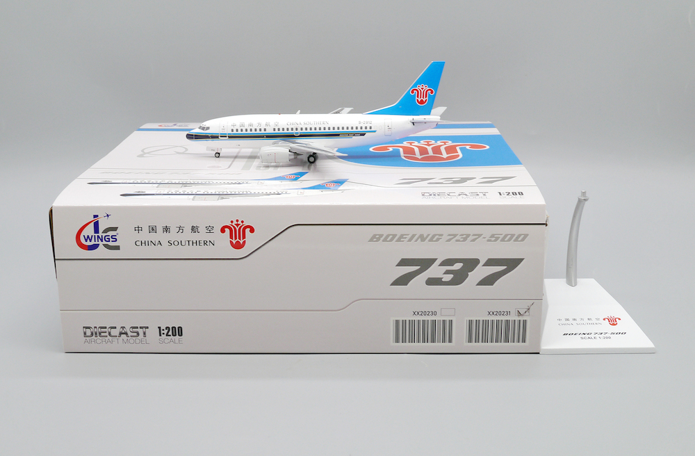 JC Wings XX20231 Boeing 737-500 China Southern Airlines B-2912