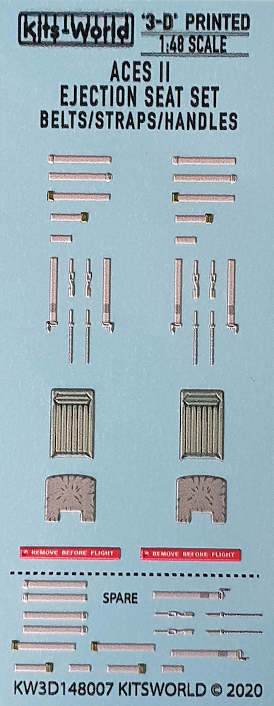 kitsworld KW3D148007 Seat belts, Straps and Ejection Handles Mart