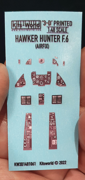 kitsworld KW3D1481061 Hawker Hunter F6 Cockpit instrument panels