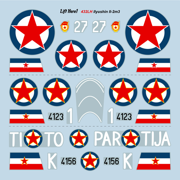 Lift Here Decals 432LH Ilyusha, Yugoslav Ilyushin IL2 Flying Tank
