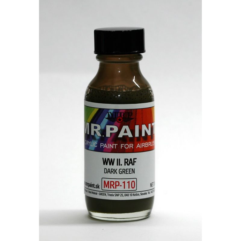 Mr. Paint MRP-110 Dark Green WWII RAF (30ml Bottle)