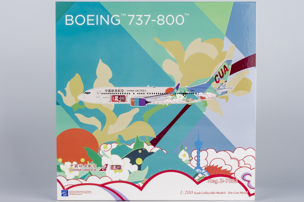 NG Models 08008 Boeing 737-800 China United Airlines City of Wenz