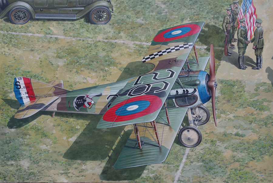 Roden 636 SPAD XIII C.1 WW1 French Fighter