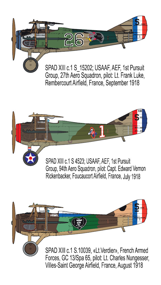 Roden 636 SPAD XIII C.1 WW1 French Fighter