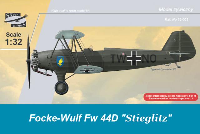Silver wings SW32-003 Focke Wulf FW44D "Stieglitz" on W
